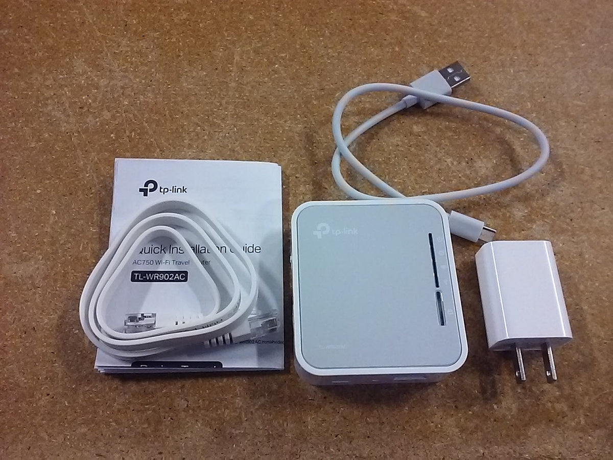 TP-Link AC750 Wireless Wi-Fi Router Portable Travel Size (TL-WR902AC ...