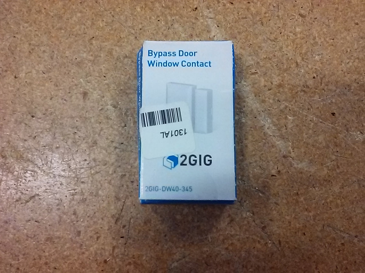 2GIG Wireless Micro Door / Window Contact W/ Bypass Button (2GIG-DW40 ...
